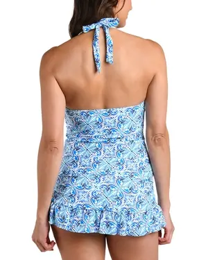 La Blanca Costa Azul Halter Tankini Top