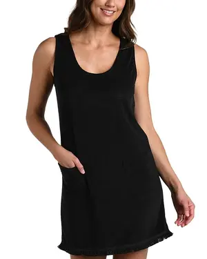 La Blanca Wild Nomad Mini Dress Cover Up Black