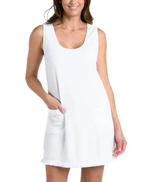 La Blanca Wild Nomad Mini Dress Cover Up - White