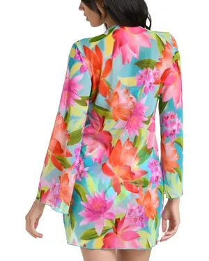 La Blanca Sunset Botanica Mini Kimono Cover Up