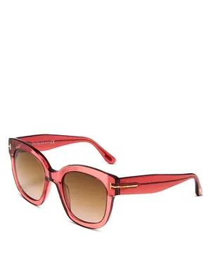 TOM FORD Beatrix Square Sunglasses 52mm - Brown