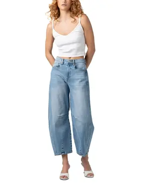 Blanknyc High Rise Barrel Ankle Jeans
