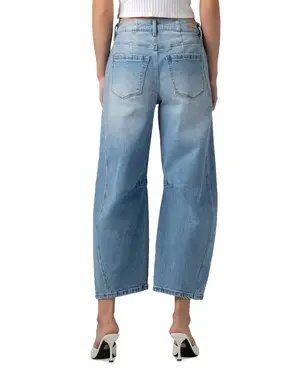 Blanknyc High Rise Barrel Ankle Jeans