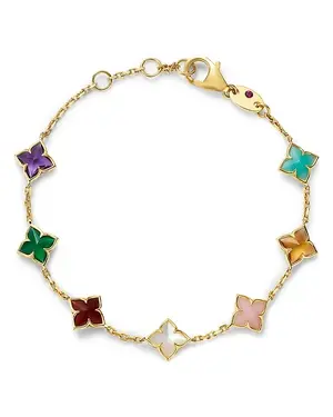 Roberto Coin 18k Yellow Venetian Princess Multi Gemstone Bracelet - Gold