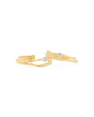 Marco Bicego 18k Yellow Gold Marrakech Diamond Drop Earrings
