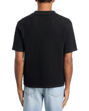 FRAME Open Stitch Cardigan - Black