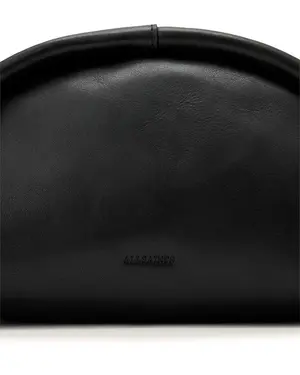 ALLSAINTS Rosalie Leather Crossbody Bag - Black/silver