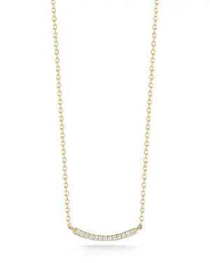 MOON & MEADOW 14k Yellow Diamond Bar Necklace - Gold