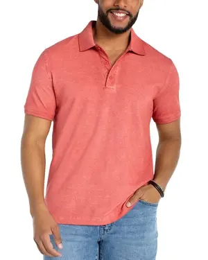 LIVERPOOL Short Sleeve Novelty Rib Polo Shirt - Apple