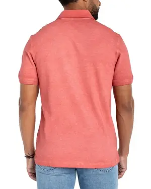LIVERPOOL Short Sleeve Novelty Rib Polo Shirt - Apple