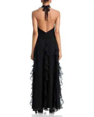 Aqua Halter Dress