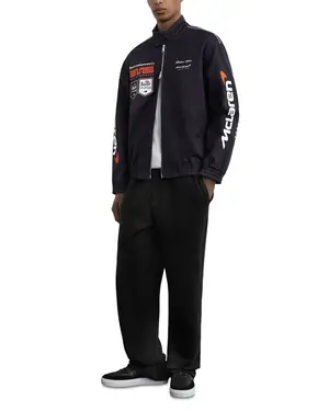 REISS X Mclaren Relaxed Fit Racing Season Logo Jacket