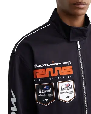 REISS X Mclaren Relaxed Fit Racing Season Logo Jacket