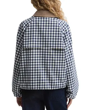 Barbour Casual Jacket - Gingham Navy/neutral