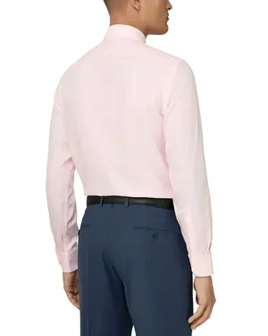 Boggi Milano Slim Fit Dobby Naples Shirt - Pink