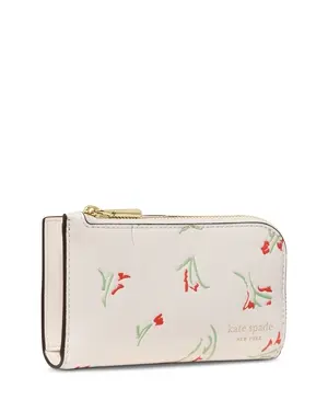 Kate Spade New York Devin Vibrant Buds Leather Bifold Wallet