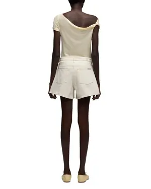 7 For All Mankind Kori Mid-rise Denim Shorts