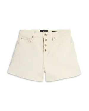 7 For All Mankind Kori Mid-rise Denim Shorts