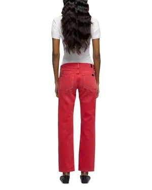 7 For All Mankind Low Rise Cigarette Jeans - Flame