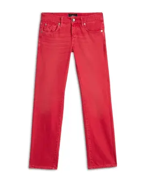 7 For All Mankind Low Rise Cigarette Jeans - Flame
