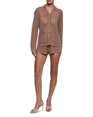 L'Agence Mariana Pointelle Knit Sweater