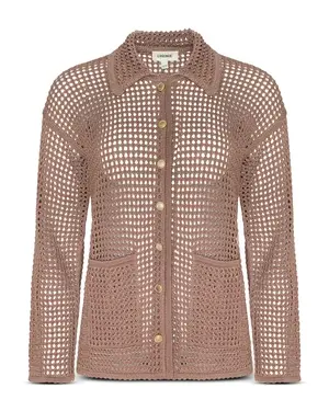 L'Agence Mariana Pointelle Knit Sweater