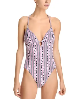 Aqua Swim Ring Printed One Piece Swimsuit
