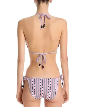 Aqua String Bikini Bottom - Cream Multi