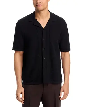 Rag & Bone Zuma Ottoman Camp Shirt - Black