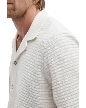 Rag & Bone Zuma Ottoman Camp Shirt - Chalk