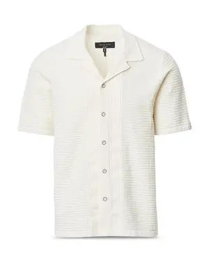 Rag & Bone Zuma Ottoman Camp Shirt - Chalk