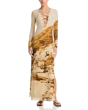 Staud Reve Dress Swim Cover-up - Cliffside
