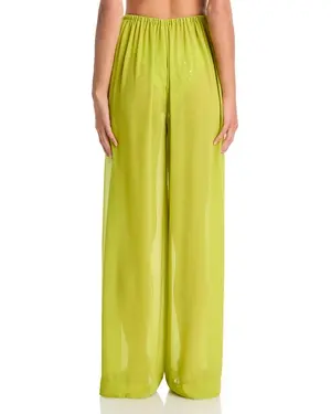 Staud Wide Leg Swim Cover-up Pants