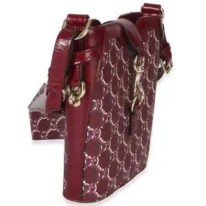 Gucci Gg Shadow Monogram Canvas Jackie Bucket Bag