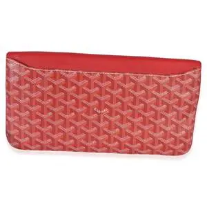 Goyard Goyardine Canvas Sainte Marie Pouch - Red