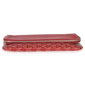 Goyard Goyardine Canvas Sainte Marie Pouch - Red