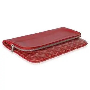 Goyard Goyardine Canvas Sainte Marie Pouch - Red