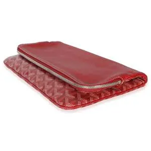 Goyard Goyardine Canvas Sainte Marie Pouch - Red