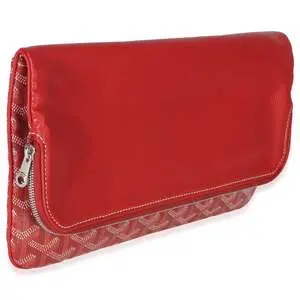 Goyard Goyardine Canvas Sainte Marie Pouch - Red