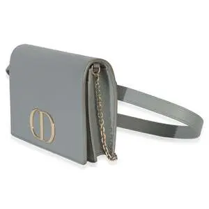 Dior Grained Calfskin 30 Montaigne 2-in-1 Pouch - Blue