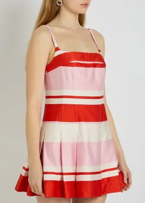 Simkhai Nelly Striped Woven Mini Dress