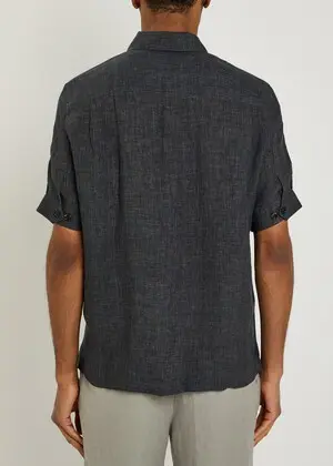 Brunello Cucinelli Linen Shirt - Anthracite