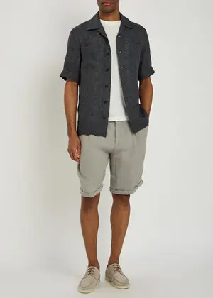 Brunello Cucinelli Linen Shirt - Anthracite