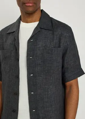 Brunello Cucinelli Linen Shirt - Anthracite