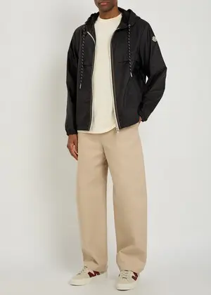 Moncler Nidge Hooded Nylon Jacket - Black