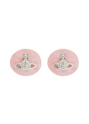 VIVIENNE WESTWOOD Maude Marble Orb Stud Earrings - Pink
