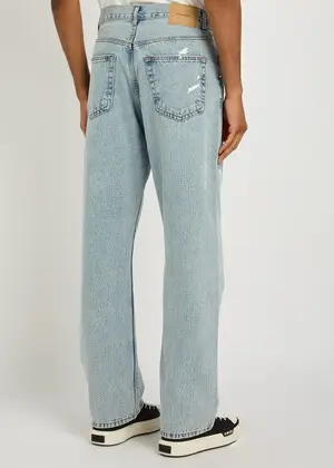 ASKYURSELF Paint Splatter Straight-leg Jeans