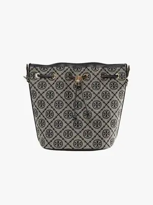 Tory Burch T Monogram Bucket Bag - Tory Navy Blue