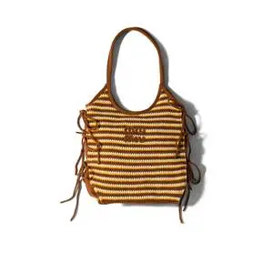 Miu Miu Ivy Crochet Bag - Cognac/yellow