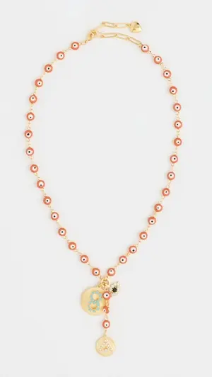 ELIZABETH COLE Galia Charm Necklace